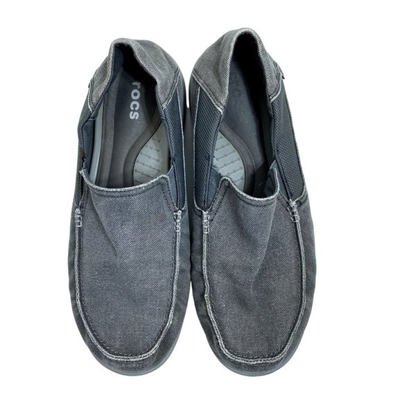 CROCS | Shoes | Crocs Santa Cruz 2 Luxe Loafers Shoes Canvas Slip On ...